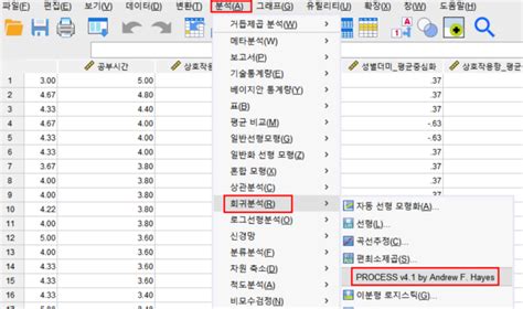프로세스 매크로 1번으로 조절효과 검증해보기 네이버 블로그