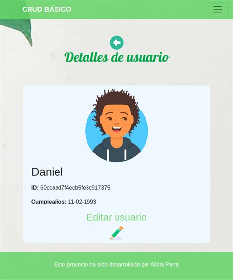 github aliparra basic crud front