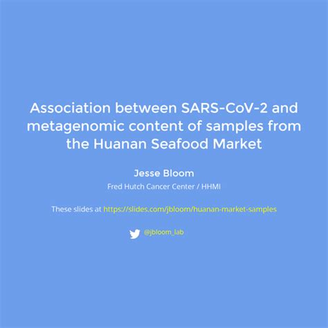 Huanan Market Samples