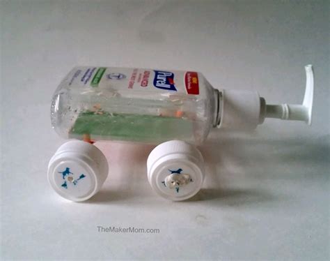 Build A DIY Toy Car With An Empty PURELL Hand Sanitizer Bottle The Maker Mom