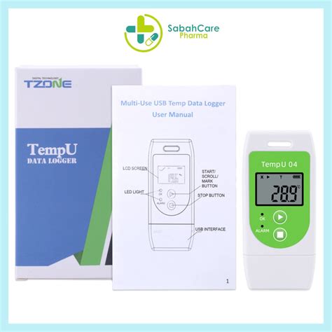 SABAHCARE TZONE TEMPU DATA LOGGER MODEL TZ TEMPU TEMPERATURE USB DATA LOGGER Shopee