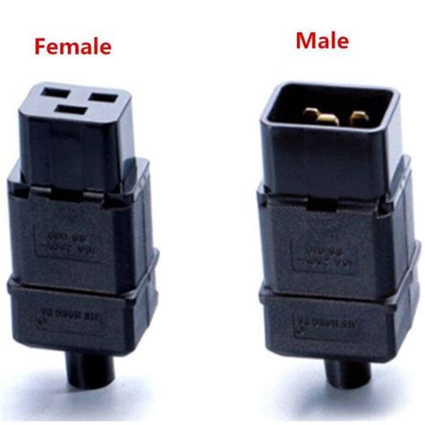 PDU UPS Socket Standard IEC C C A V AC Electrical Power Cable Cord Connector