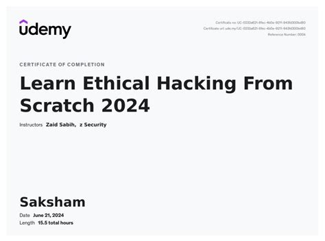 Saksham Grover On Linkedin Ethical Hacking Certificate