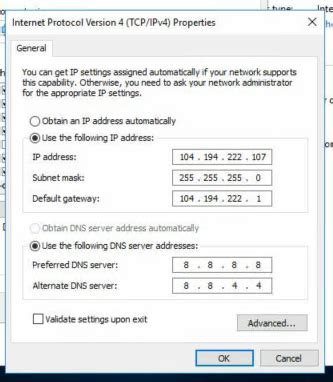 CrownCloud Wiki How To Configure Static Network On Windows Server