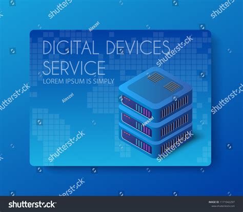 3d Server Network Technology Connection Data Stock Vector Royalty Free 1171042297 Shutterstock