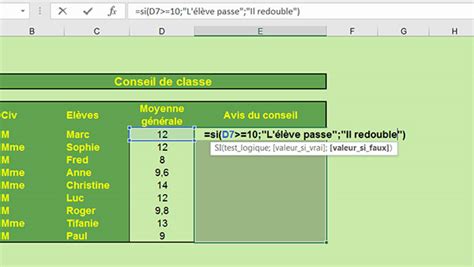 Apprendre à Poser Des Raisonnements Dans Des Feuilles De Calcul Excel