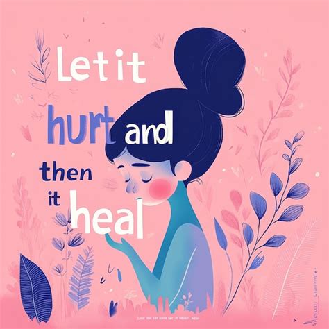 Vector Illustration Of A Girl In A Blue Dress And A Quote Premium Ai Generated Image