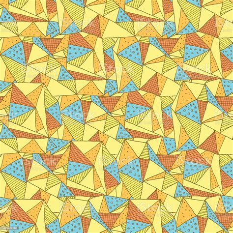 Triangle Vector Seamless Pattern Stock Illustration Download Image