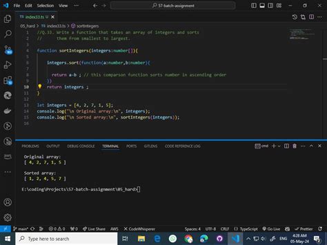muhammad javed on linkedin write a function that takes an array of