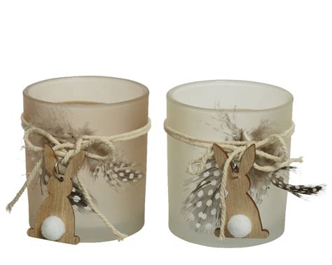 Bunny Easter Tealight Holder 9cm Easter Decorations Bents Garden And Home