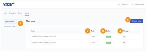 Menu Manager Phox Documentation