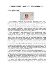 Sufi Teachings Spiritual Journey Of KH Abdul Hamid Course Hero