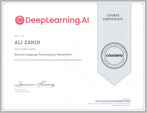 Pdf Deeplearning Ai Natural Language Processing In Tensorflow