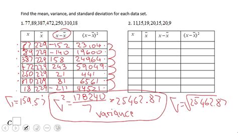 Variance And Standard Deviation Youtube