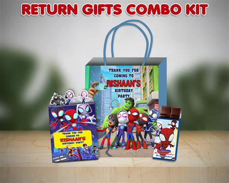 Psi Spidey Theme Return T Combo Theme Based Combo Kits Party