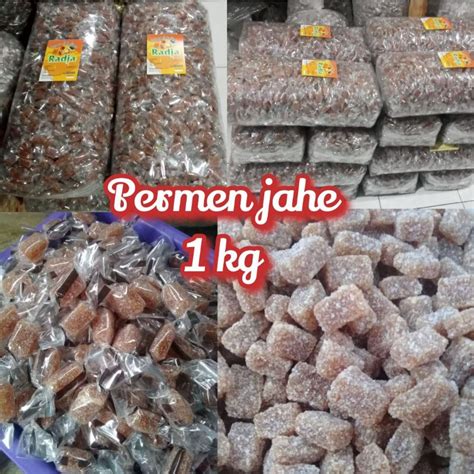Jual Permen Jahe Asli 100 Original 1 Kg Permen Jahe Radja Shopee Indonesia
