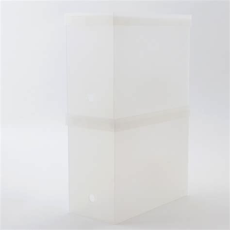 PP FILE BOX CASTER ATTACHABLE LID D CM CLEAR