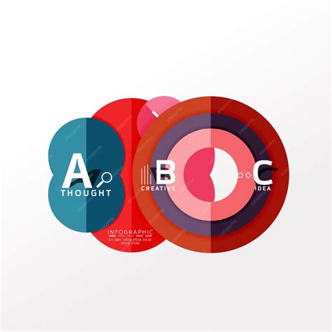 기하학적 인포그래픽 배너 종이 정보 A B C 옵션 다이어그램 색상 모양으로 만들어진 ⁇ 터 일러스트레이션 프리미엄 벡터