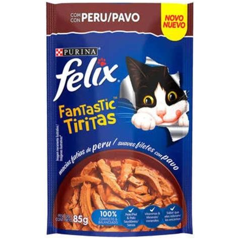 Racao Felix Fantastic Tiritas Peru Sache 85g Supermercados Casa Do Sabão