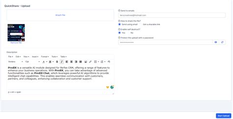 QuickShare File Transfer Sharing Module For Perfex CRM By Lenzcreativee