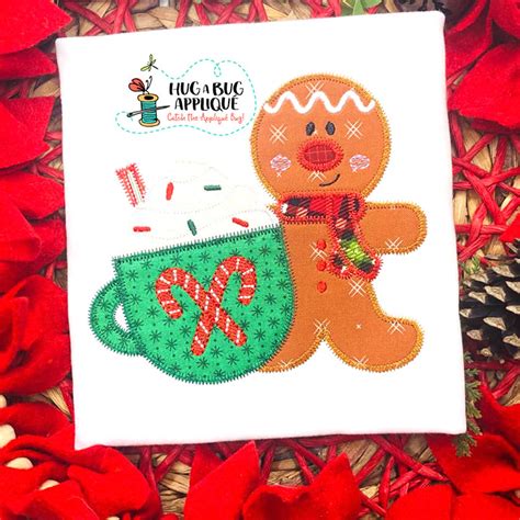 Ginger Cocoa Zig Zag Stitch Applique Design Hug A Bug Applique