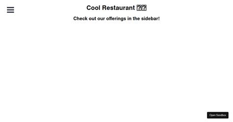 react burger menu examples codesandbox