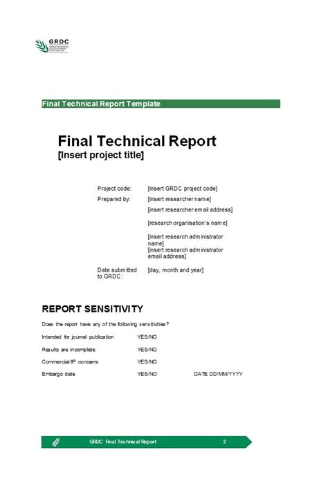 50 Professional Technical Report Examples Format Samples