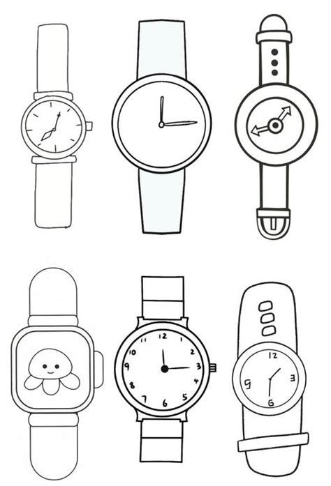 美术简笔画手表既好看又简单（流行19张）简笔画图片大全