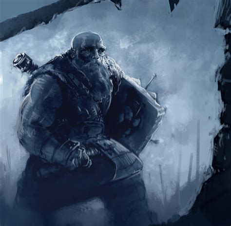 Sketchbook Dwarf On The Battlefield By Kris Cooper Scrolller