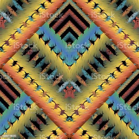 스트라이프 자 수 벡터 완벽 한 패턴입니다 그런 지 태피 스 트리 줄무늬 테두리입니다 기하학적 인 에스닉 스타일 부족 배경입니다 수 놓은 화려한 타일된 지그재그로 장식