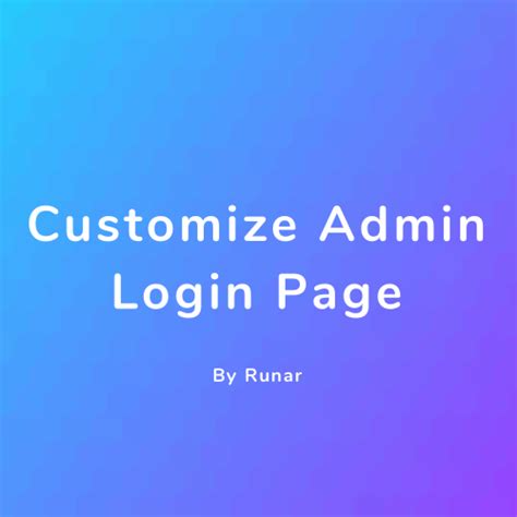 Customize Admin Login Page Applications And Plugins Webflake