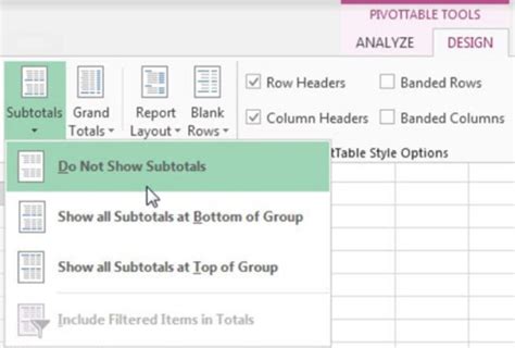 How To Remove All Subtotals In Pivot Table Brokeasshome Com