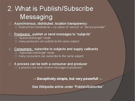 CMSG A PUBLISHSUBSCRIBE INTERPROCESS COMMUNICATION PACKAGE Elliott Wolin