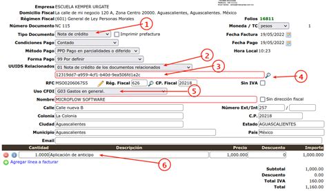 Facturación De Anticipos Easysmart