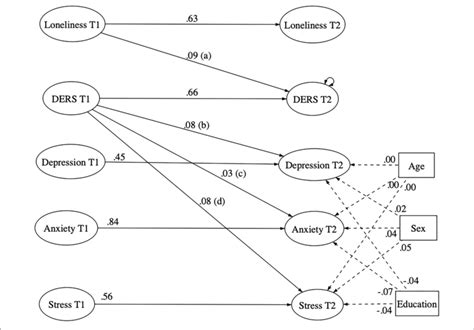 First Structural Equation Model Testing The Longitudinal Meditational