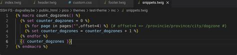 Access Variablesarguments With Include Or Macro · Issue 642 · Picocms