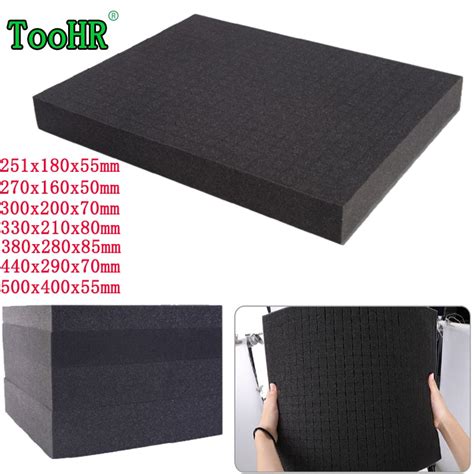 손으로 찢는 격자 무늬 면 충격 방지 스폰지 도구 상자 Diy 고밀도 라이너 도구 케이스 프리 컷 스폰지 다양한 크기 Aliexpress