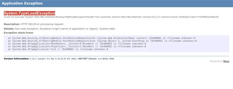 c getting a system typeloadexception when trying to access a