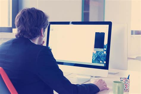 Startup Business Software Developer Working On Computer 12096867 Stock