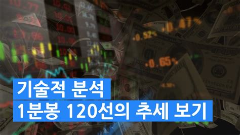 해외선물 특강 기술적 분석 1분봉 120선의 추세 보기 Youtube