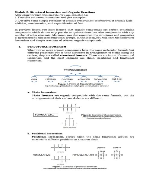 Gen Chem 1 Q2 Module 5 Pdf Isomer Chemical Reactions