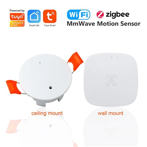 Zigbee Wifi Mmwave Human Presence Motion Sensor Millimeter Wave Radar Luminance Breath Distance