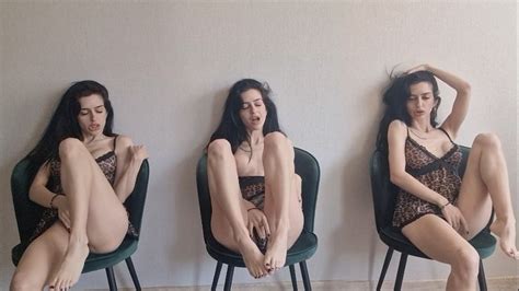 Exotic Brunette The Triplets Playing With Eachother ManyVids