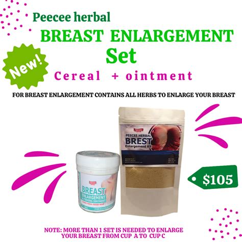 Peecee Breast Enlargement And Firming Kit Cereal Ointment Falon Cosmetic