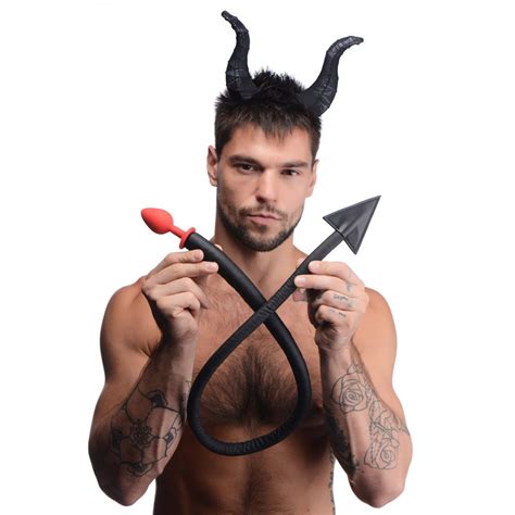 Sinful Devil Tail Butt Plug And Horns Set Free Us Ship