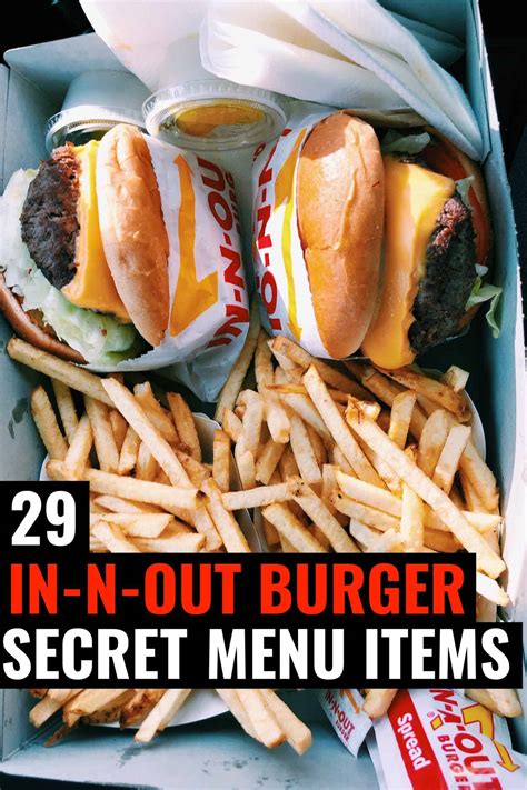 In N Out Not So Secret Menu