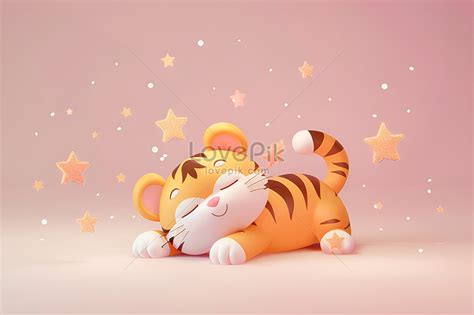 귀여운 작은 호랑이 일러스트 무료 다운로드 Lovepik