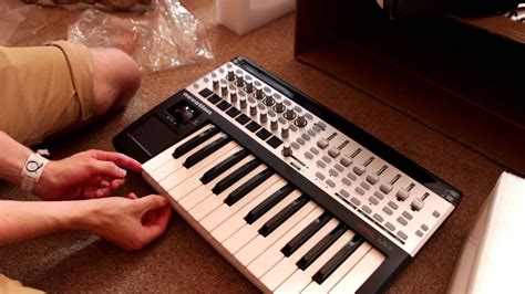 novation sl mkii 25 midi keyboard controller unboxing youtube