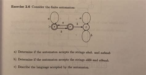 Solved Exercise 26 Consider The Finite Automaton A
