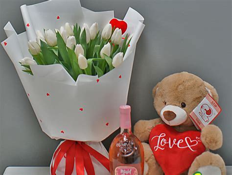 Set25 De Lalele Albevin Demidulce Asconi Merlot Rozeursul Valentin H30 Cm